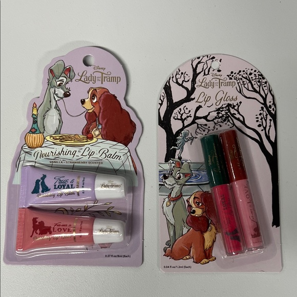 Disney | Makeup | Disney Lady And The Tramp Lip Care Duo Pink And Red ...